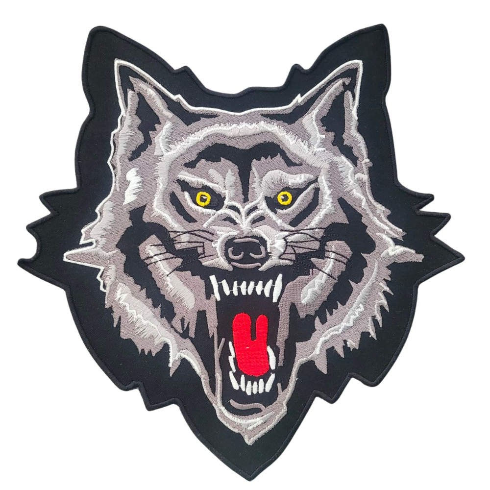 Motorcycle Waistcoat Patch - Wolf