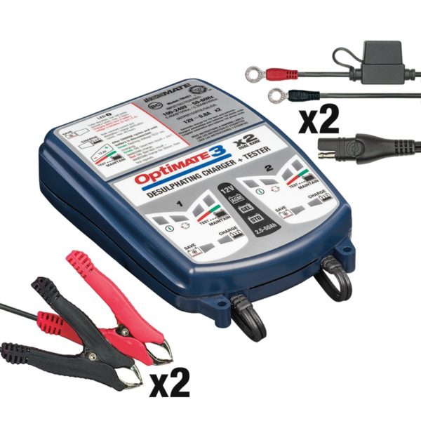 OptiMATE 3 x 2 Bank Battery Charger