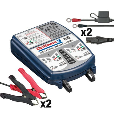 OptiMATE 3 x 2 Bank Battery Charger